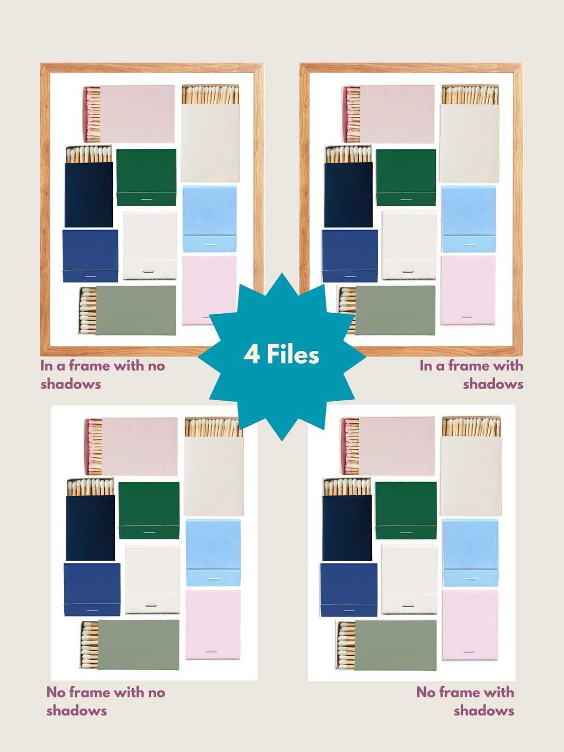 BLANK MATCHBOOK Template | Digital Download | Customizable Matches ...