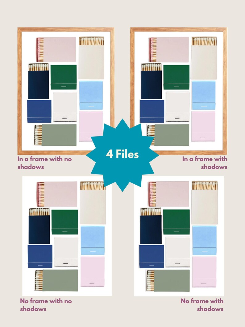 BLANK MATCHBOOK Template | Digital Download | Customizable Matches ...