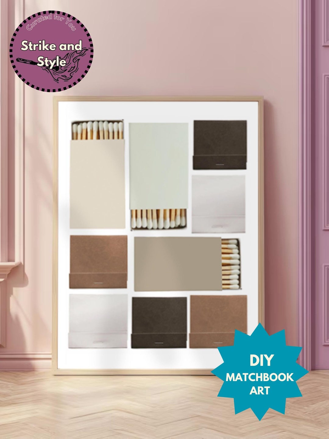 BLANK MATCHBOOK Template | Digital Download | Customizable Matches ...