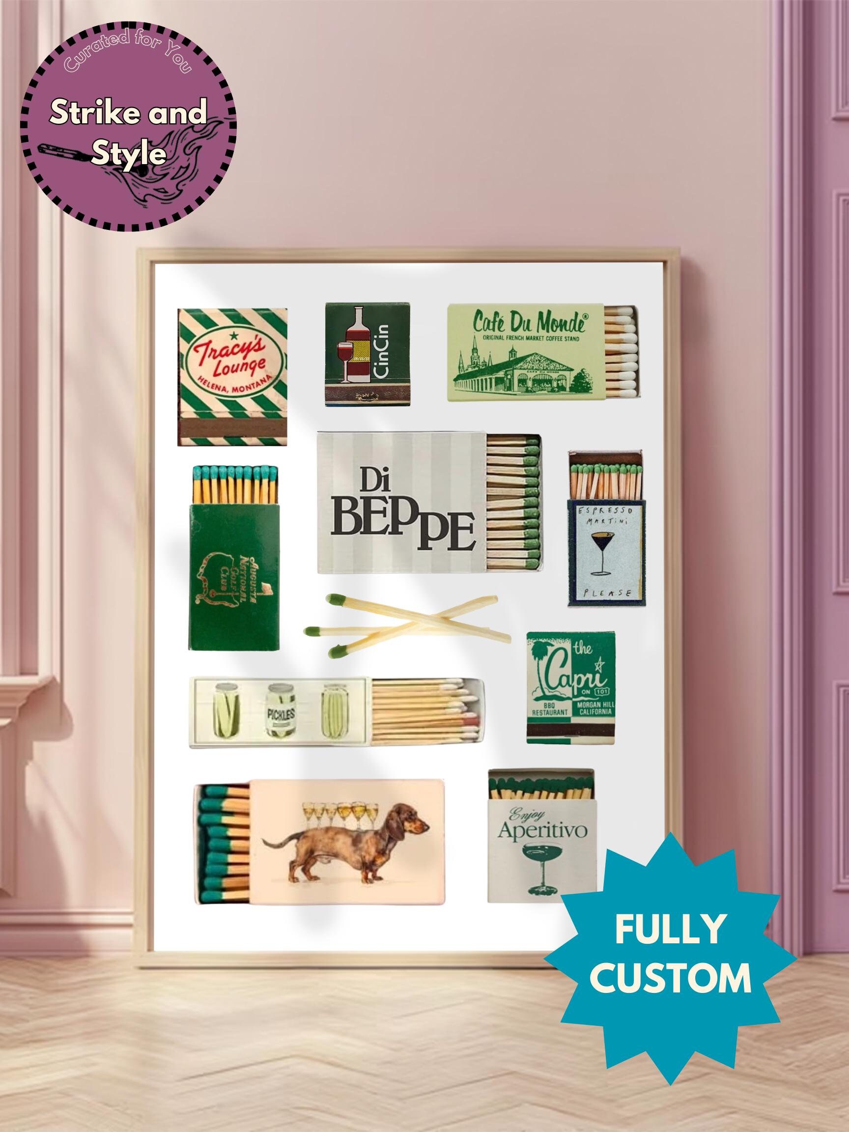 CUSTOM MATCHBOOK ART Personalized Digital Matchbox Gift Nostalgic ...
