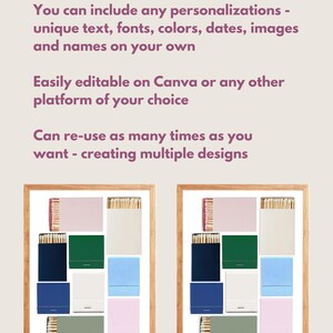 BLANK MATCHBOOK Template | Digital Download | Customizable Matches ...