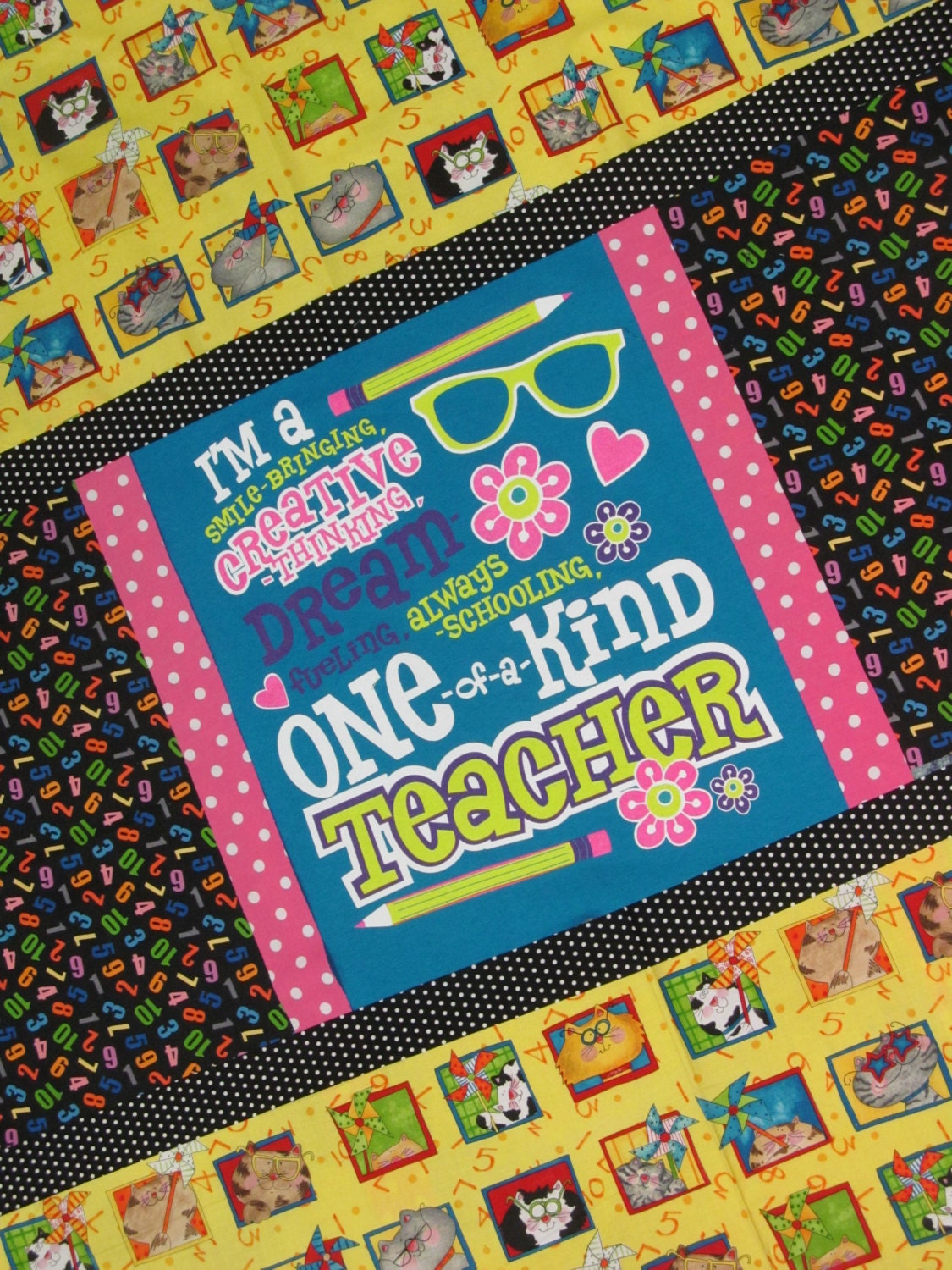 Teacher Quilt Kit-on SALEALL Pre Cuts-all Fabric Included-super Teacher ...