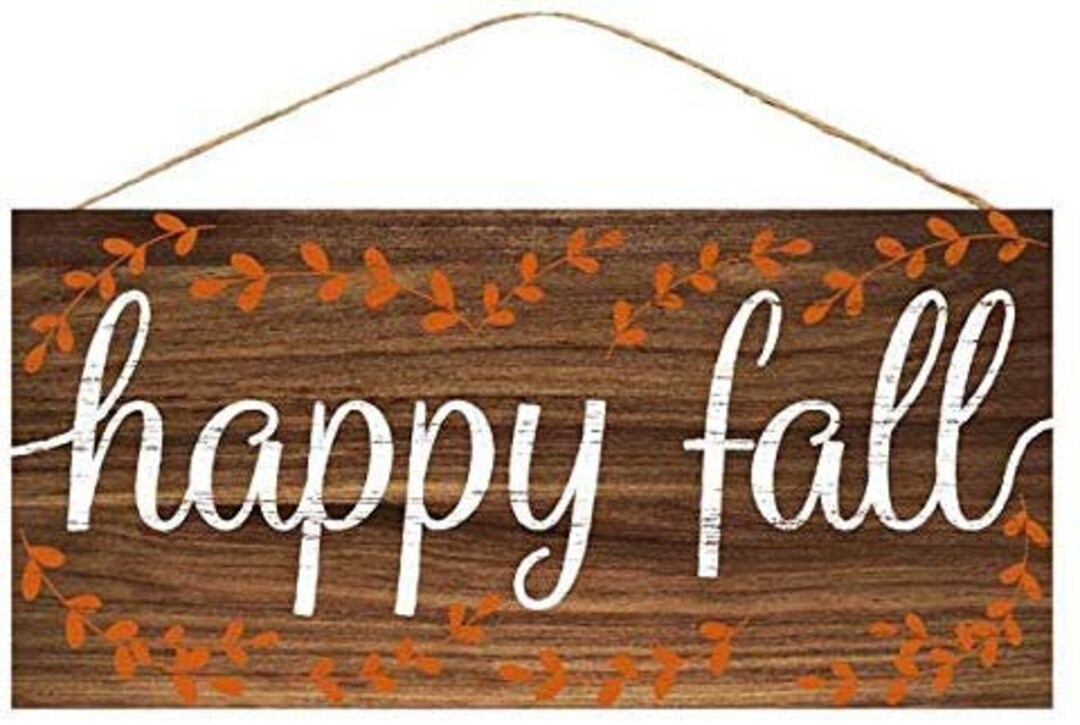 Happy Fall Wooden Welcome Sign 12.5 X 6, Autumn Decoration, Front Door ...