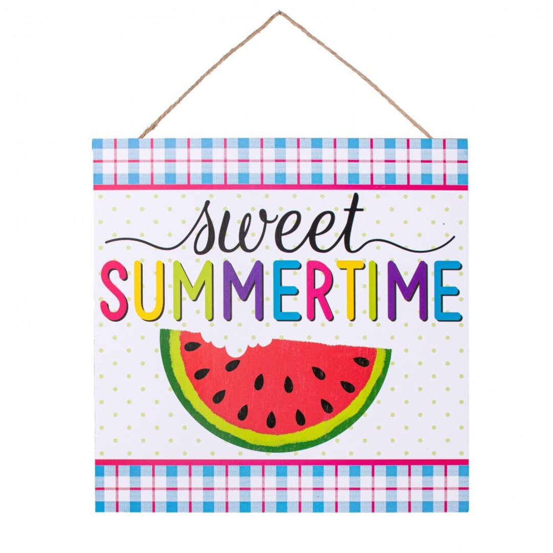 Sweet Summertime Watermelon Wood Sign 10 X 10, Easter, Spring, 4th of ...