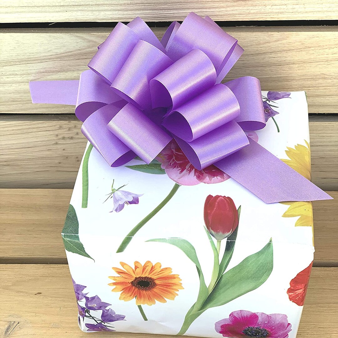Lavender Decorative Gift Pull Bows - 5" Wide, Set of 10, Easter ...
