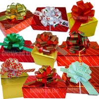 Christmas Gift Bows, Set of 6 - Etsy