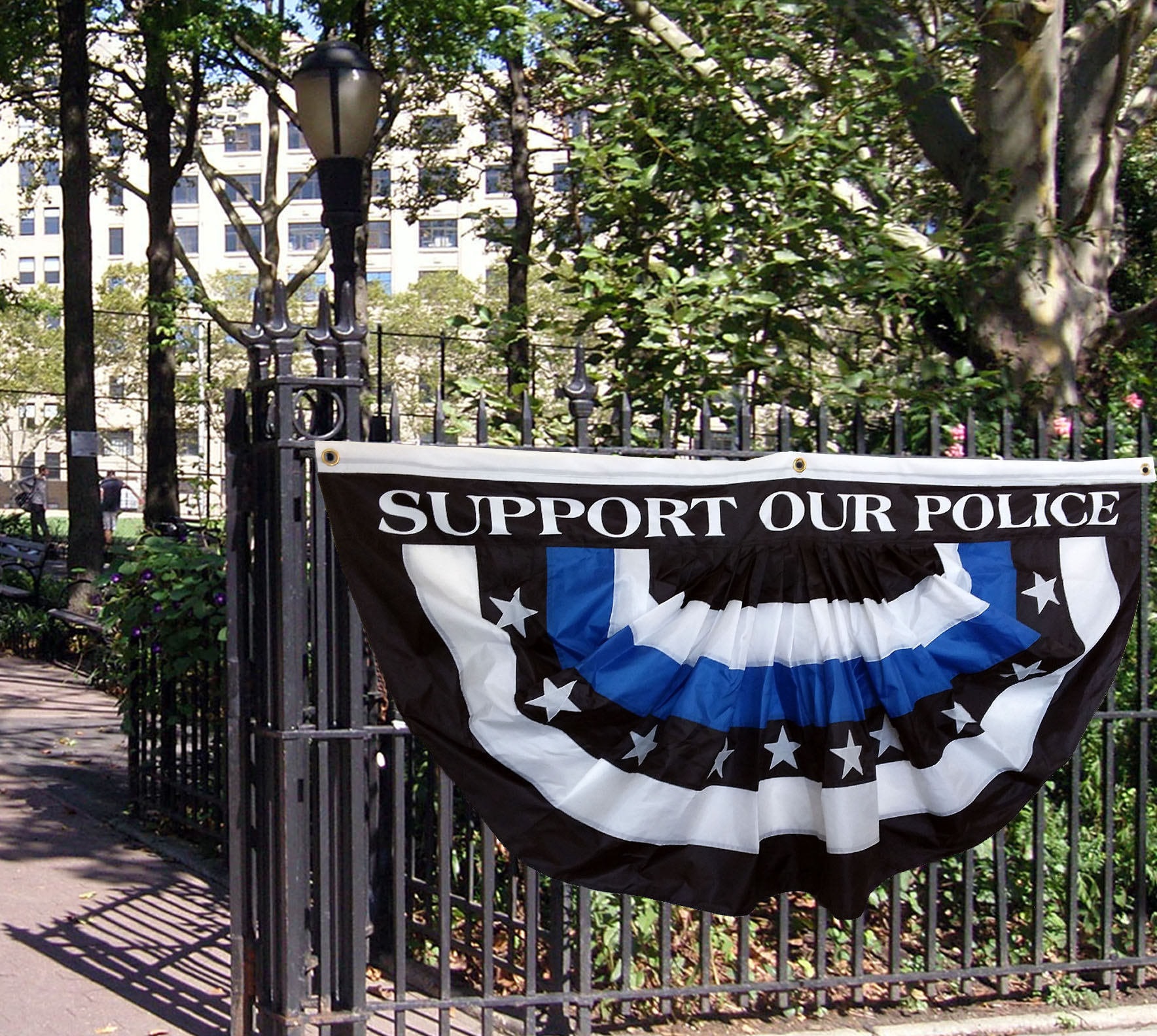 Large Support Our Police Bunting - 3 Ft X 6 Ft Memorial Day, 4th of ...