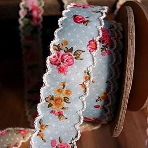 Vintage Floral Shabby Chic Ribbon 1 X 10 Yards - Etsy