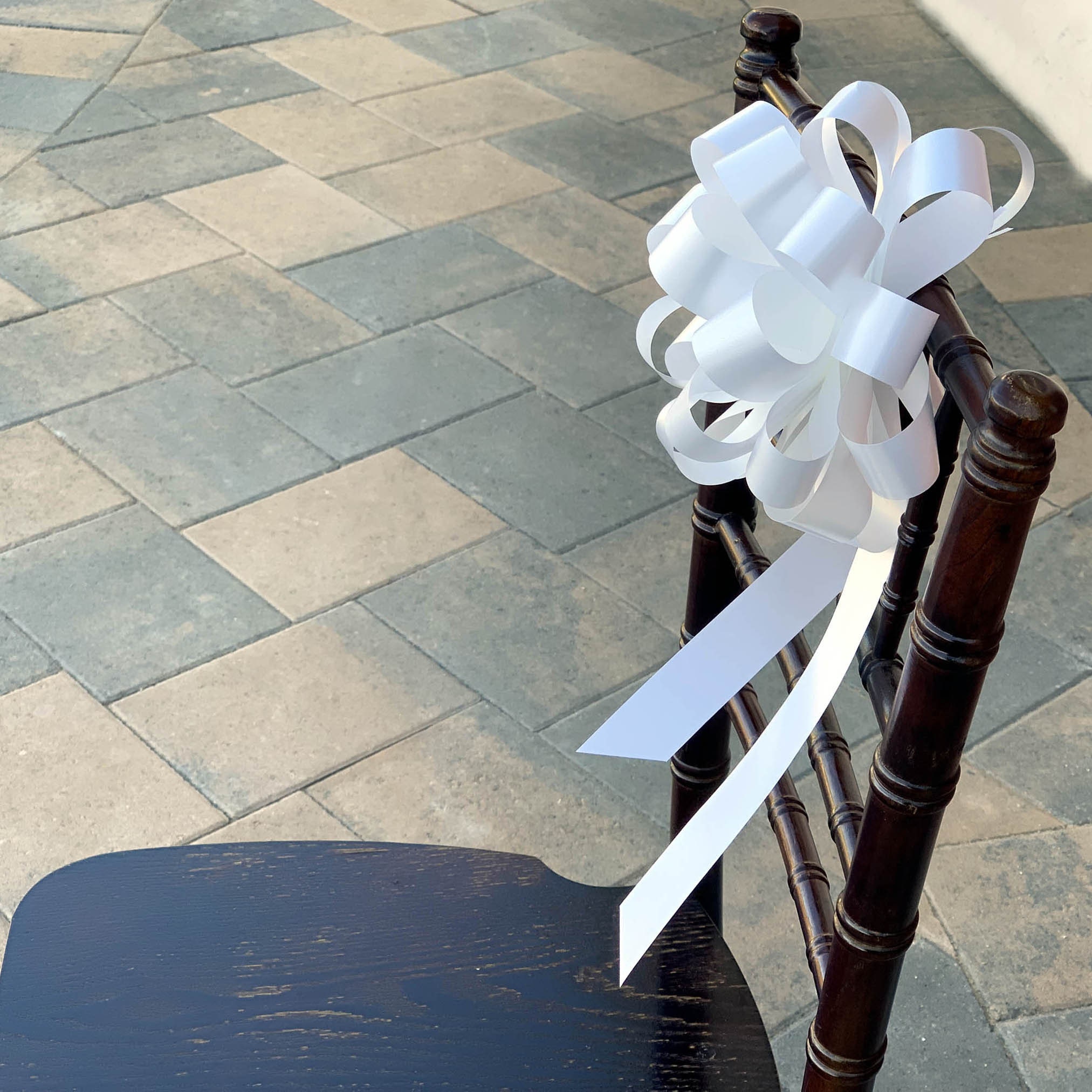 White Pull Bows With Tails 8 Wide Set of 6 - Etsy