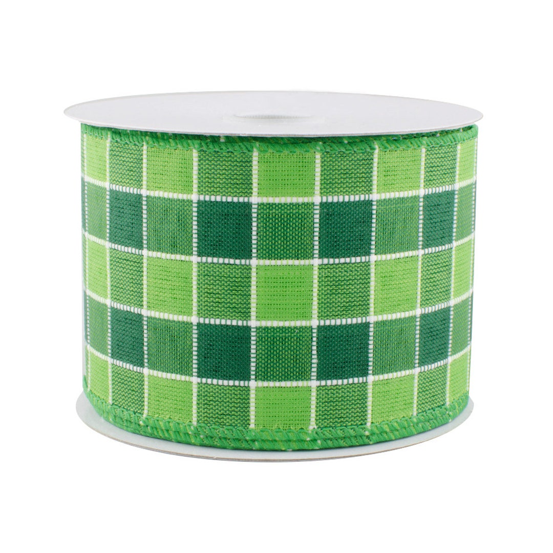 Checkered St. Patrick's Day Ribbon 2 1/2 X 10 - Etsy