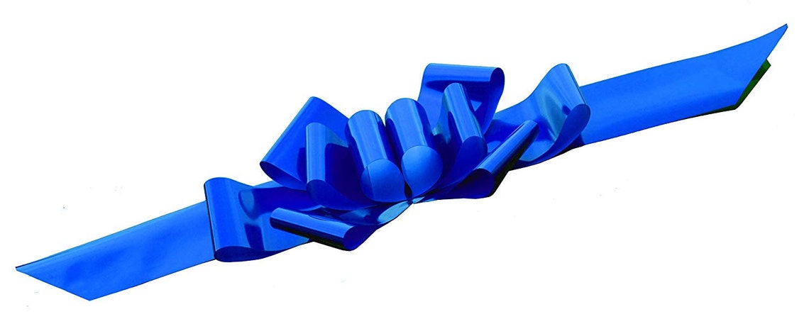 Big Royal Blue Car Bow 25 Wide Fully Assembled Large | Etsy