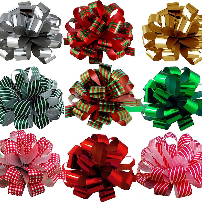 Large Red Outdoor Christmas Bows - Etsy