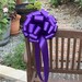 Big Decorative Purple Ribbon Pull Bows With Long Tails - 9" Wide, Set ...