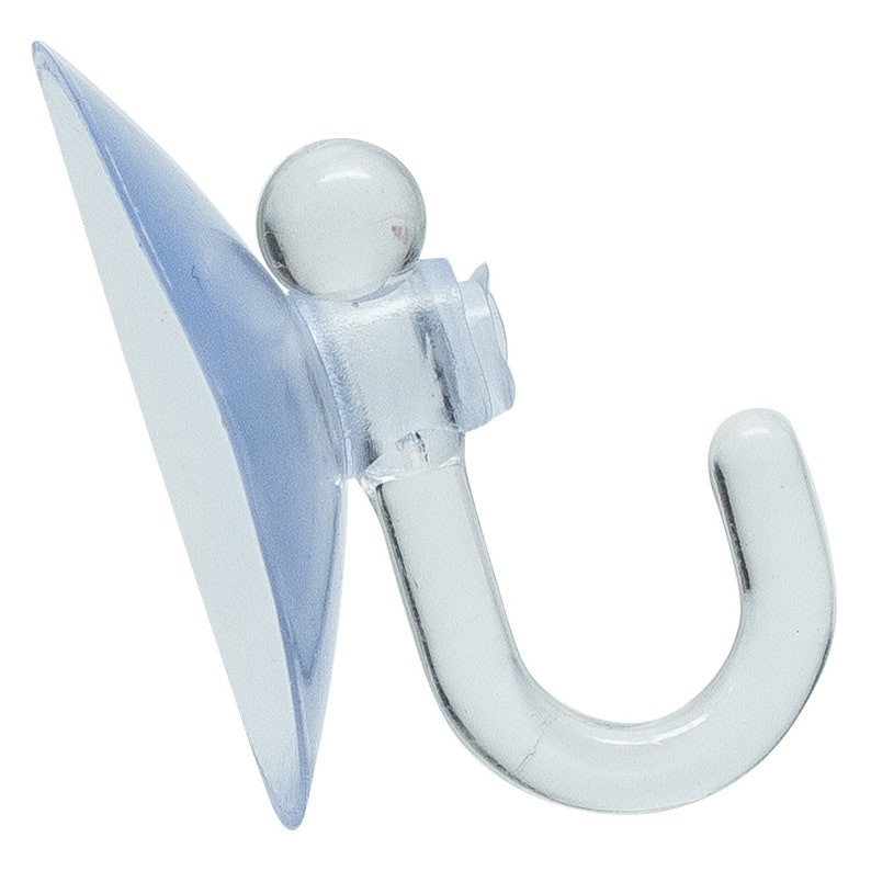 Clear Plastic Suction Cups With Swivel Hooks 30 Mm Set of - Etsy