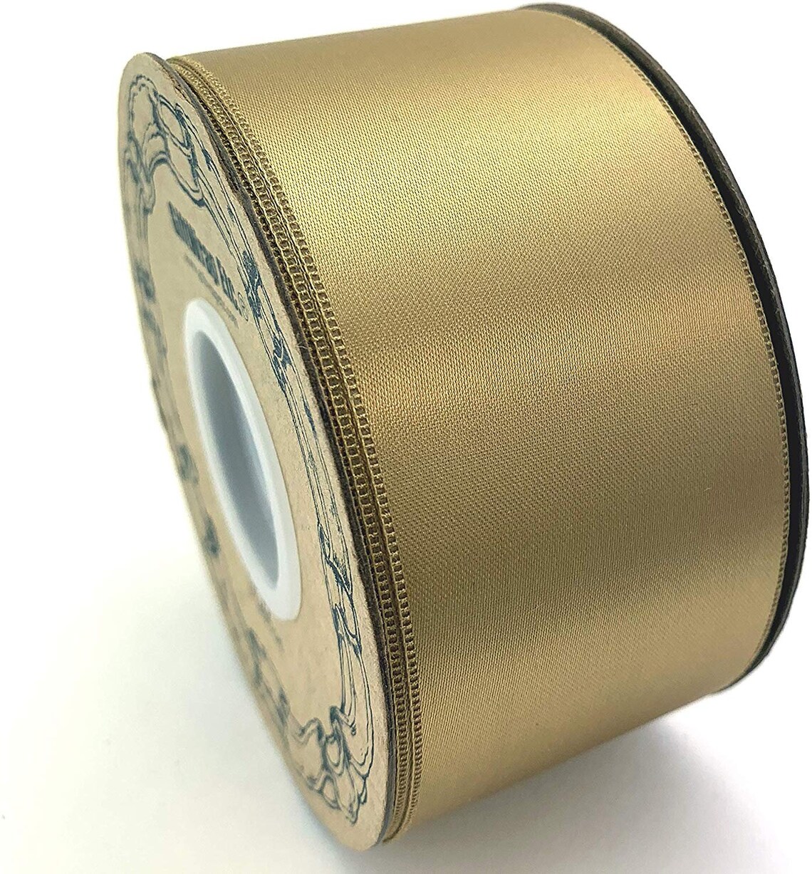 Gold Satin Fabric Wedding Ribbon 2 X 50 Yards Holiday | Etsy