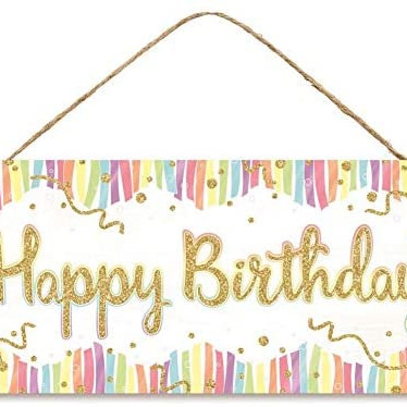 Happy Birthday Door Sign - Etsy