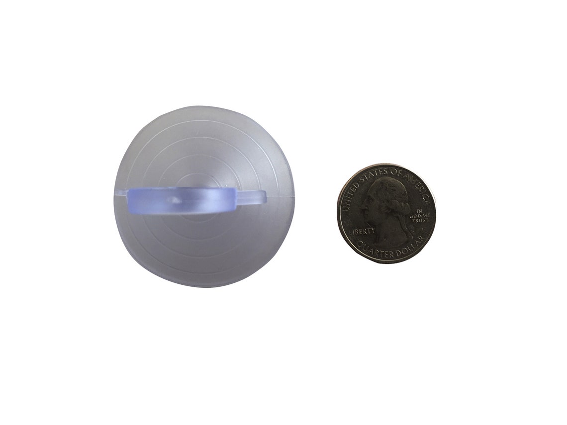 Clear Plastic Suction Cups With Loops - 4.5 Cm (1.75 In) Wide, Set of ...