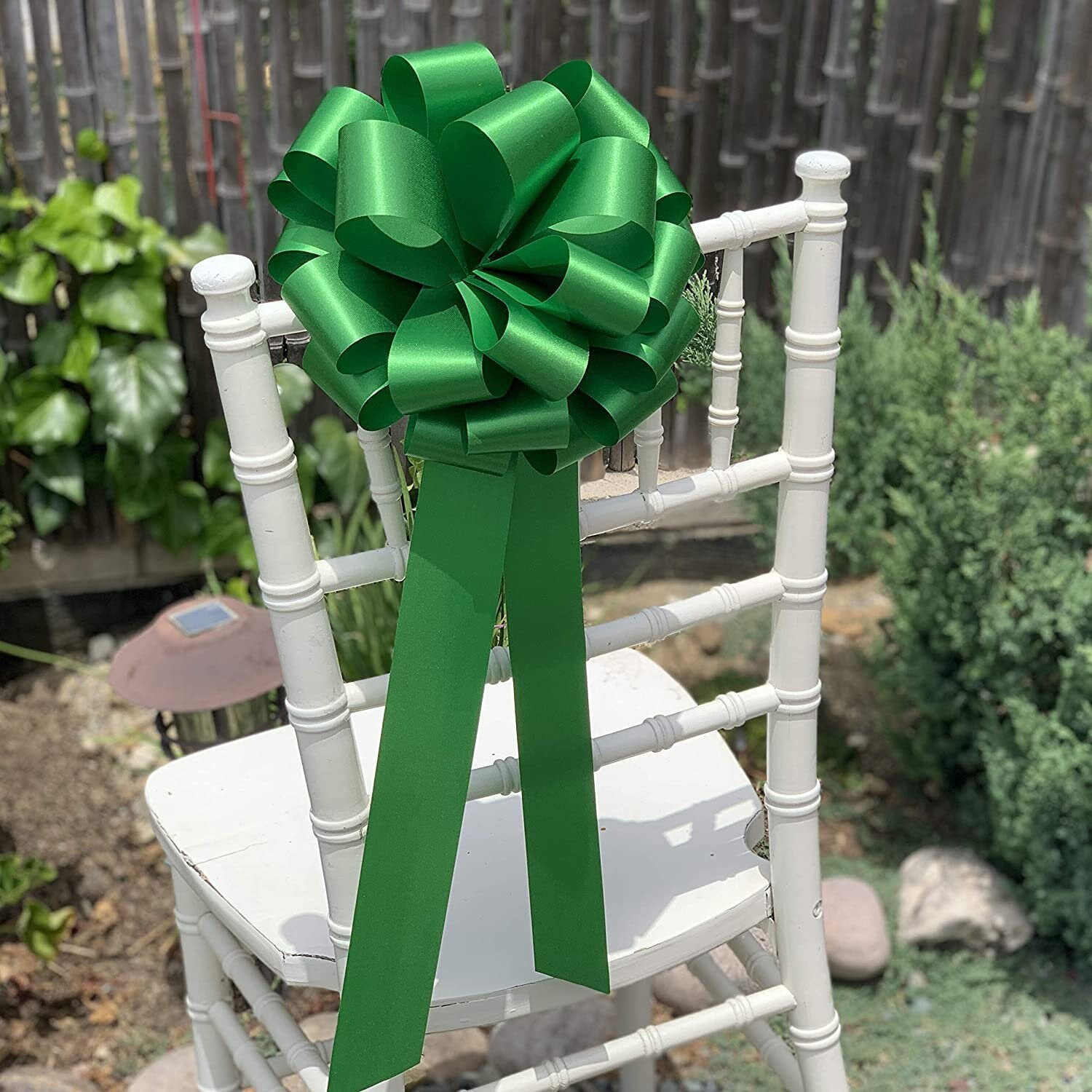 Big Emerald Green Ribbon Pull Bows with Long Tails 9 | Etsy