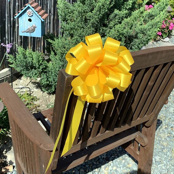 Yellow Pull Bows With Tails 8 Wide Set of 6 Easter - Etsy