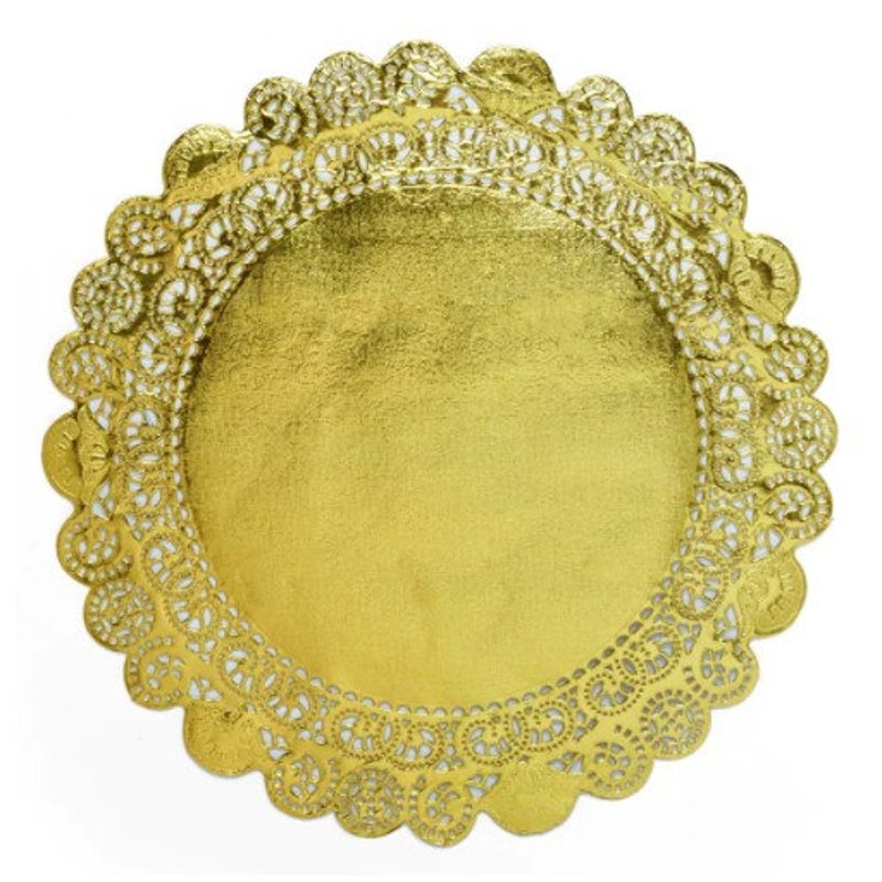 Gold Paper Doilies - Etsy