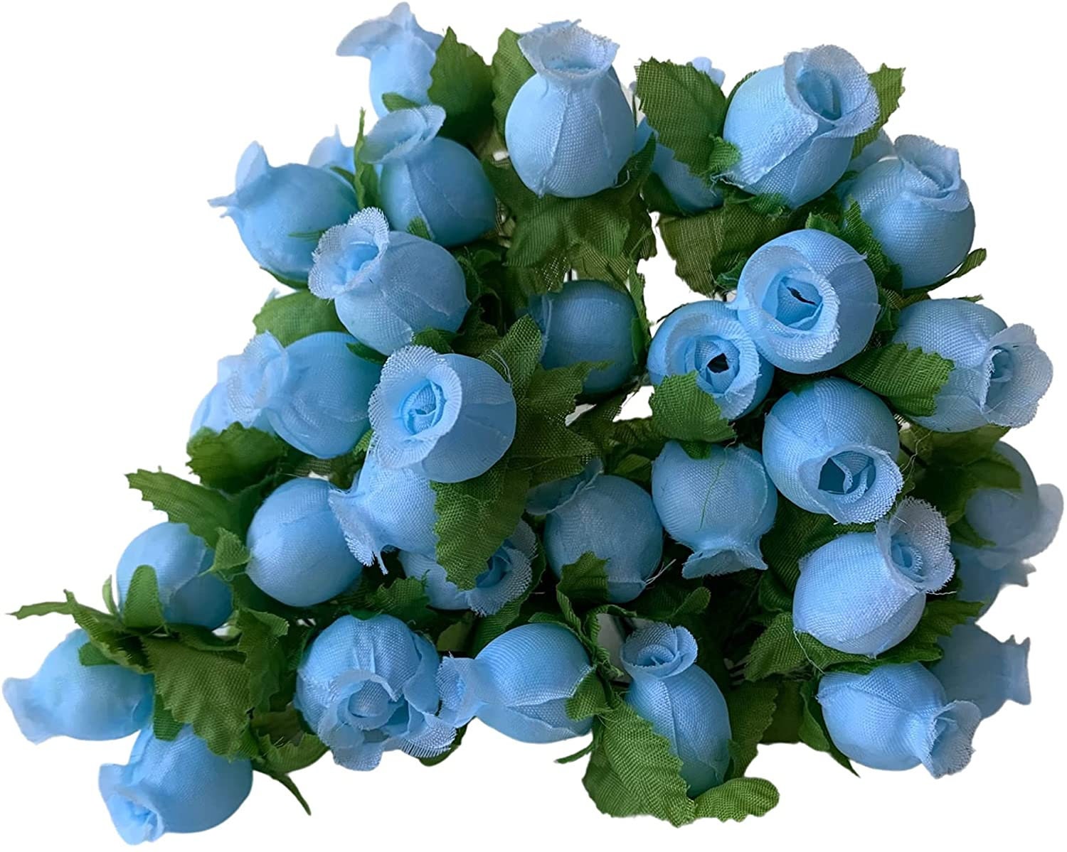Light Blue Artificial Silk Flower Roses 12 Mini Bouquets of - Etsy