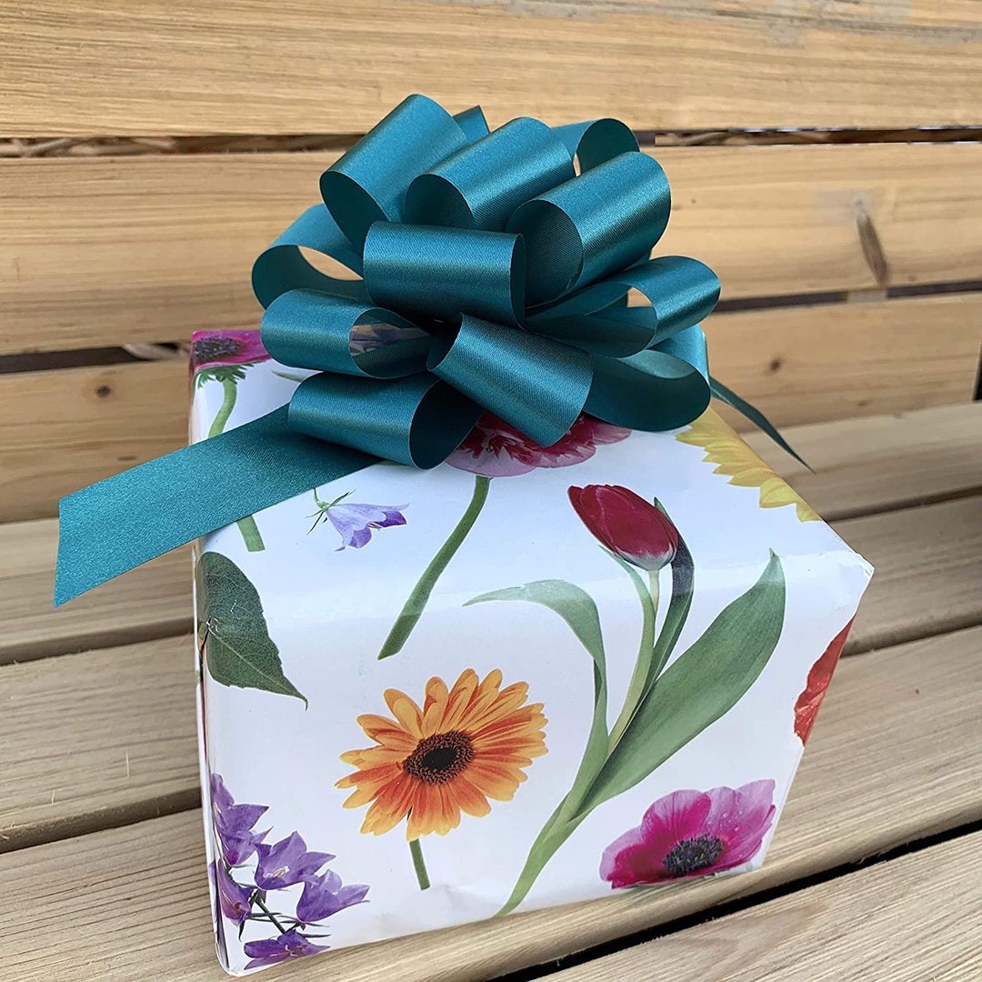 Teal Easter Basket Pull Bows - 5" Wide, Set of 10, Christmas, Wreath ...