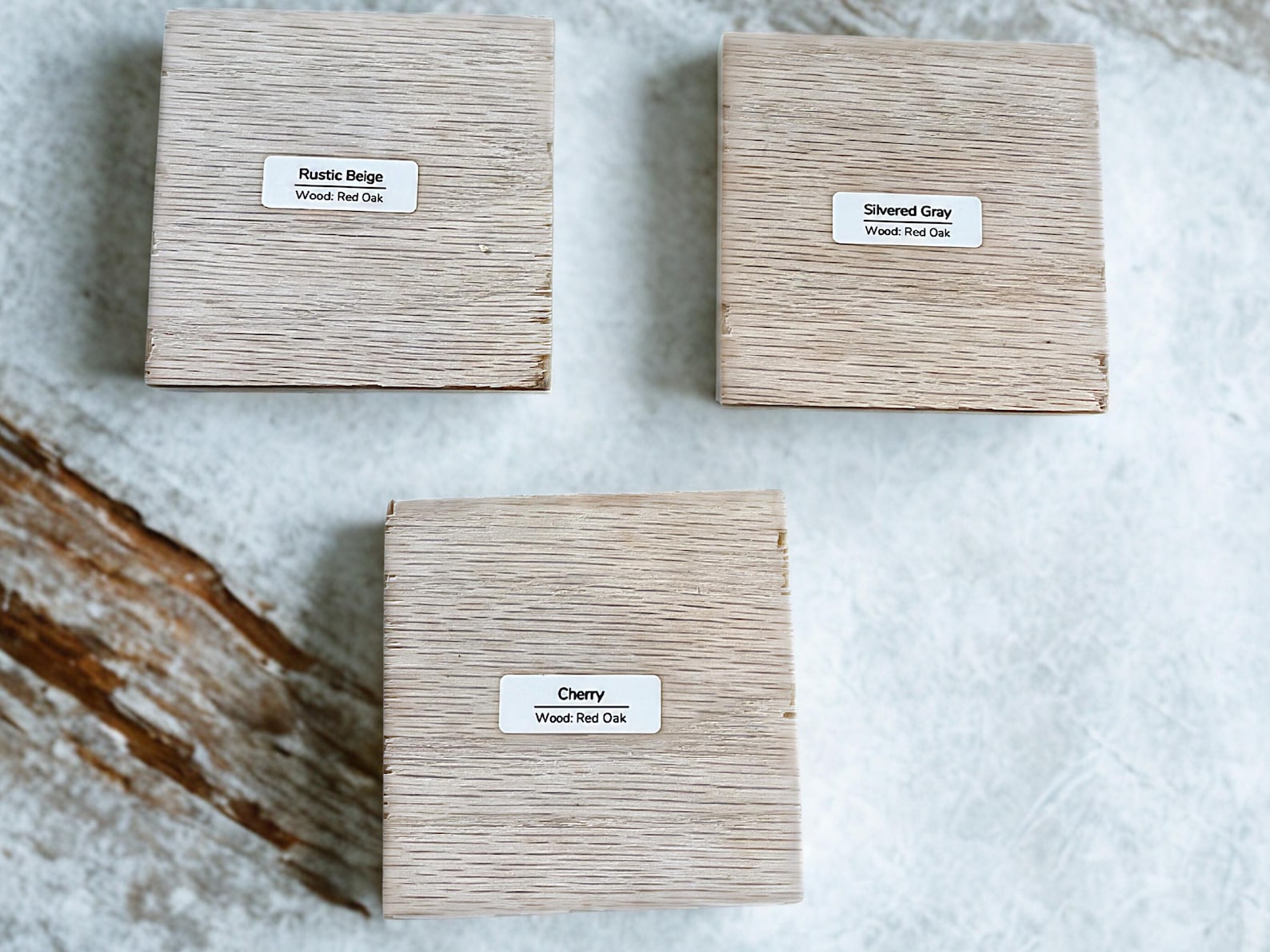 Oak Wood Stain Samples, 4"x4", Red Oak Finishes - Etsy