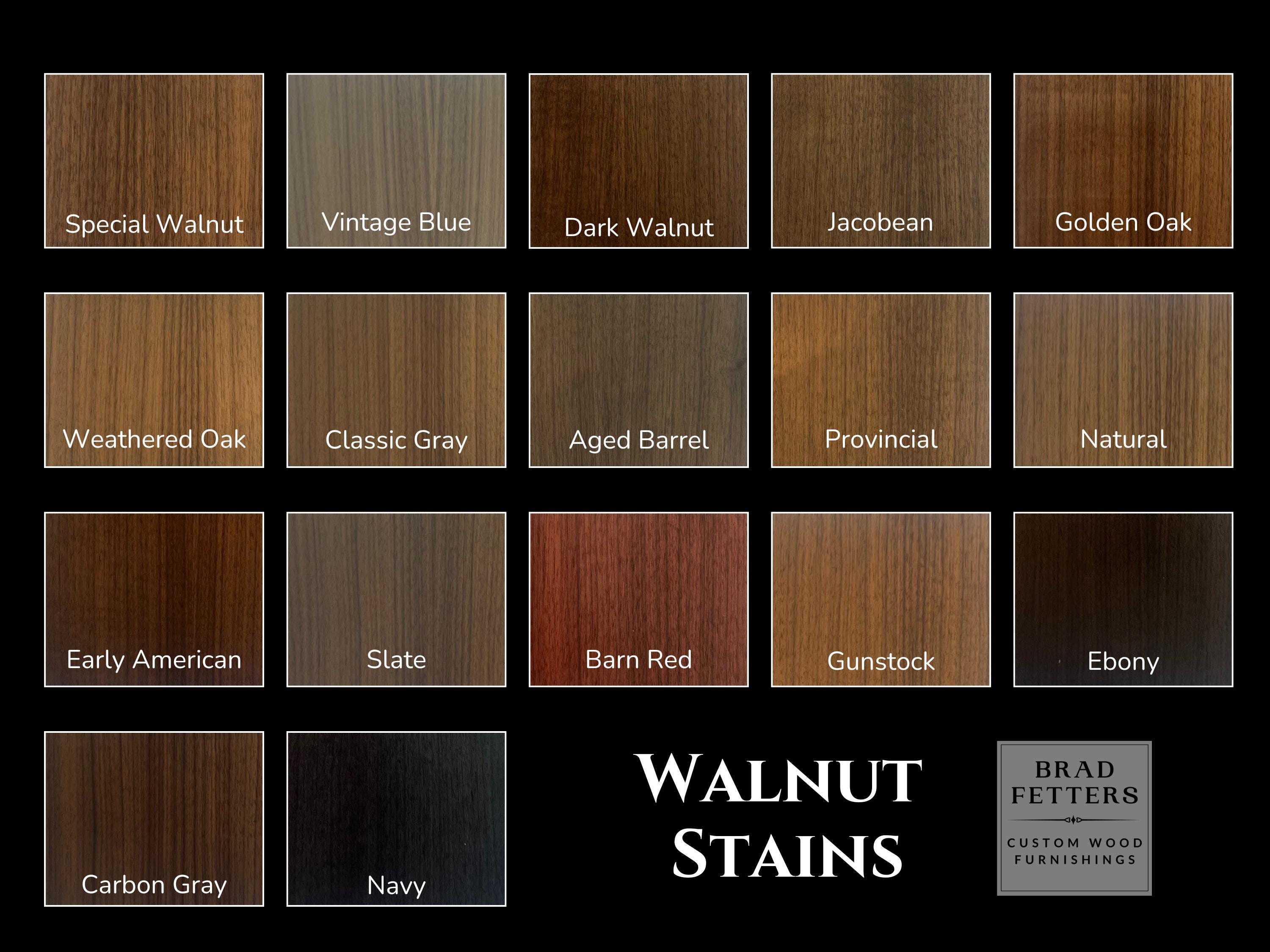 Walnut Wood Stain Samples, 4”x4” - Etsy