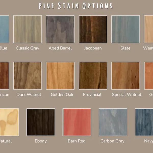 Pine Stain Samples - Etsy