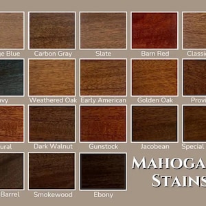 Wood Stain Samples, 4”x4”, Mahogany/sapele Stain Samples - Etsy