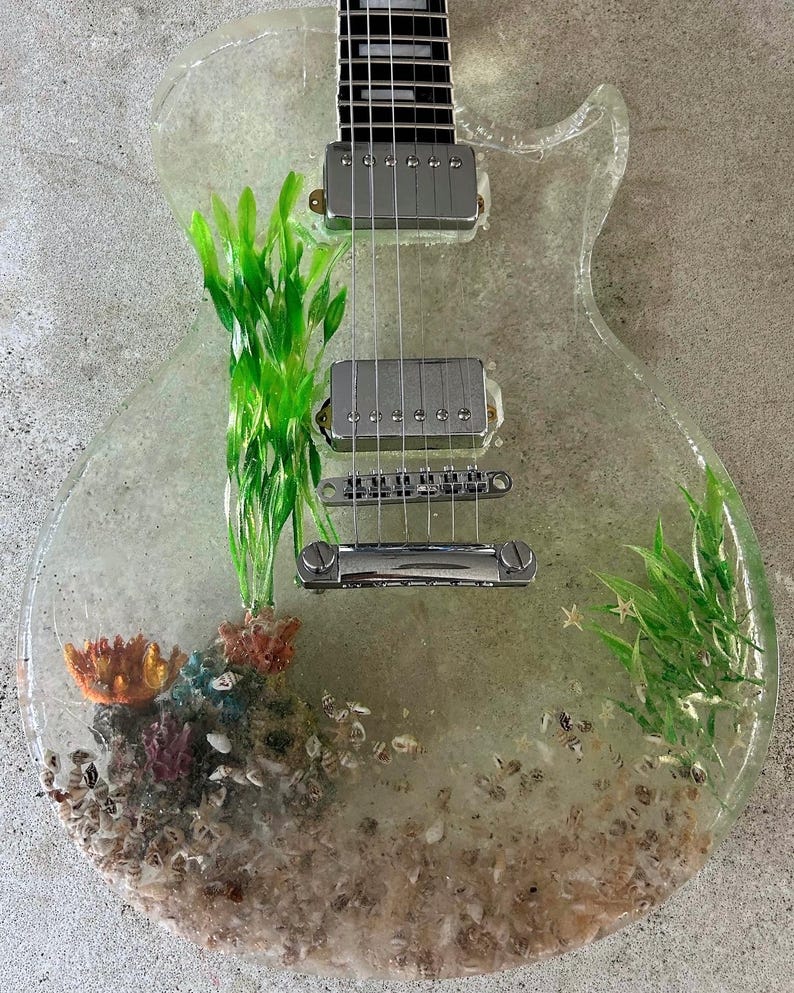 Aquarium Resin Guitar - Etsy