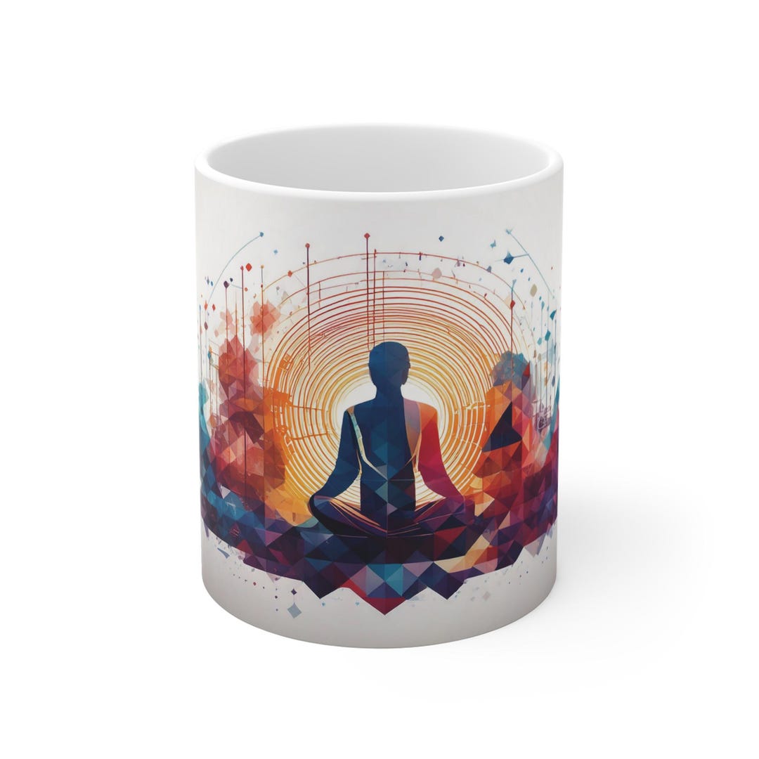 Serenity in Color Mug - Meditation Art Mug - Geometric Zen Design ...
