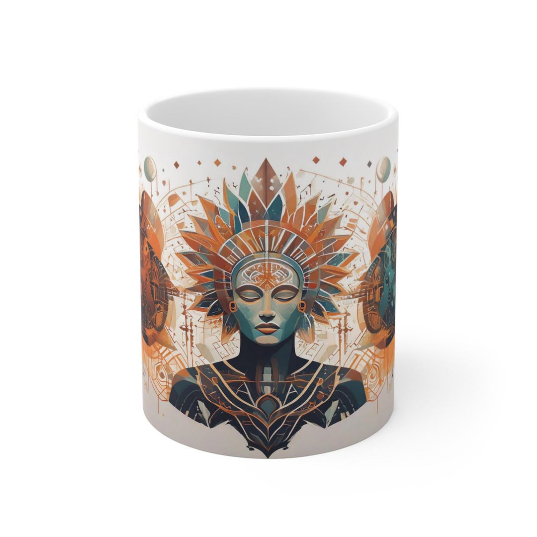 Artistic Mug, Unique Coffee Cup, Colorful Tea Mug, Ceramic Drinkware ...