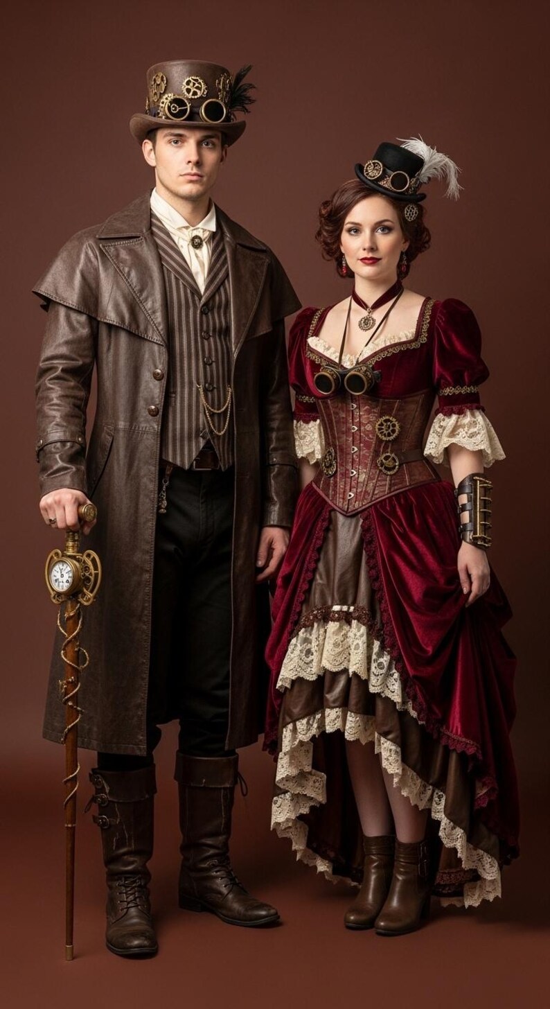 Steampunk Phone Wallpaper Graphics, Cosplay Design (5 Piece) - Etsy