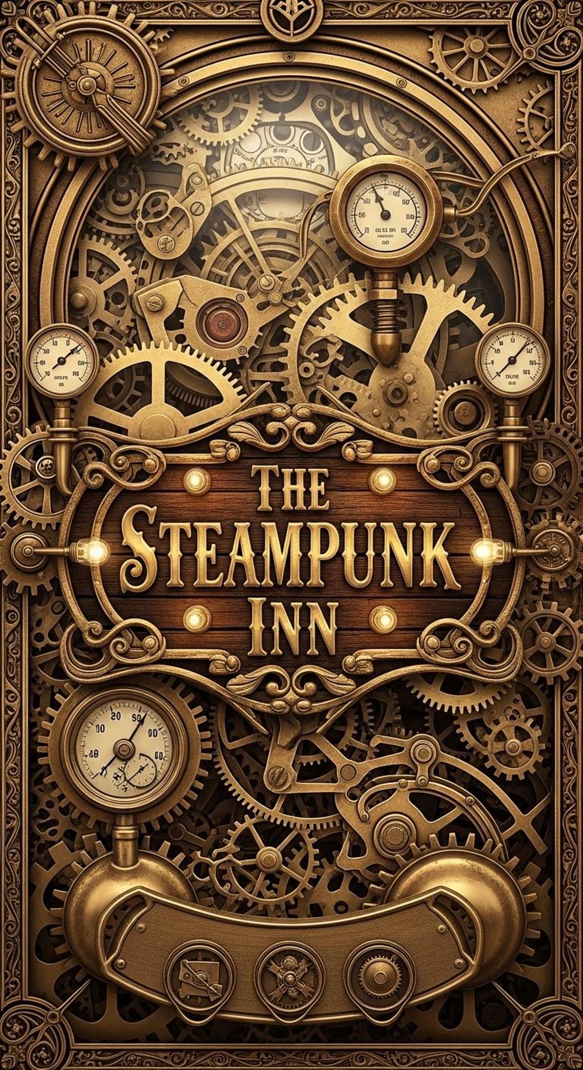 Steampunk Cell Phone Wallpaper, 5 Graphics (digital Design) - Etsy