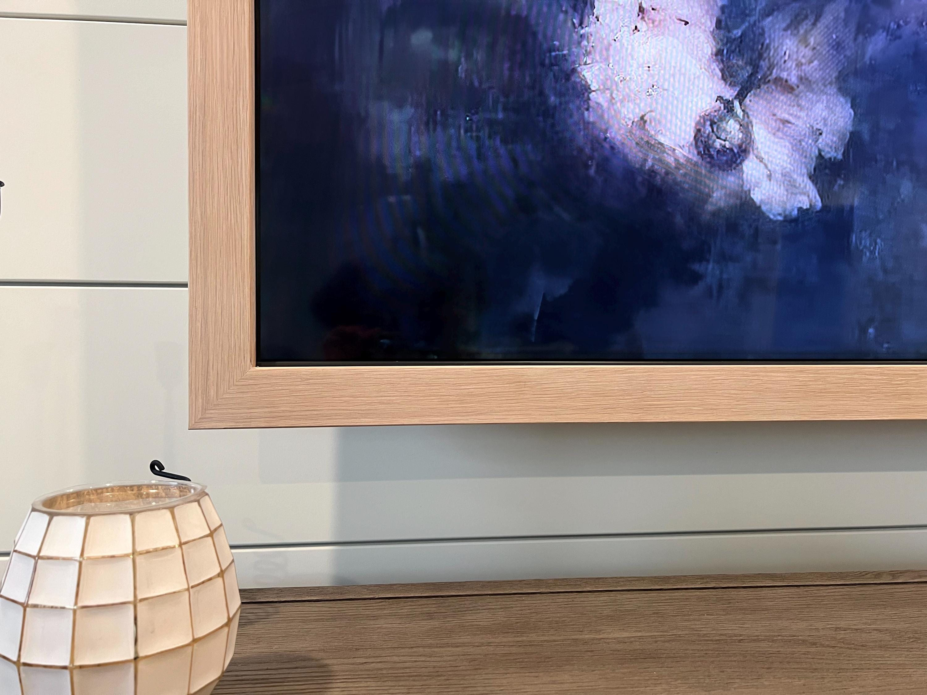 White Oak TV Frame, Custom Stain TV Frame, Tv Picture Frame, Samsung ...