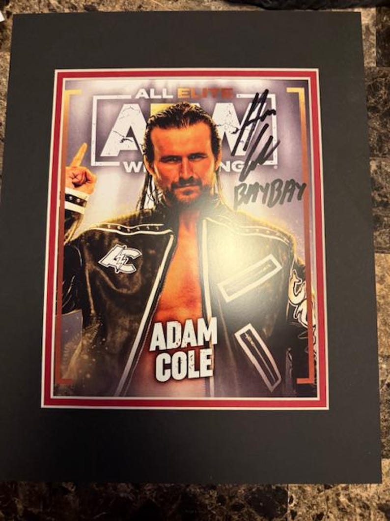 Adam Cole Autograph 8X10 Photo Facsimile Matted - Etsy