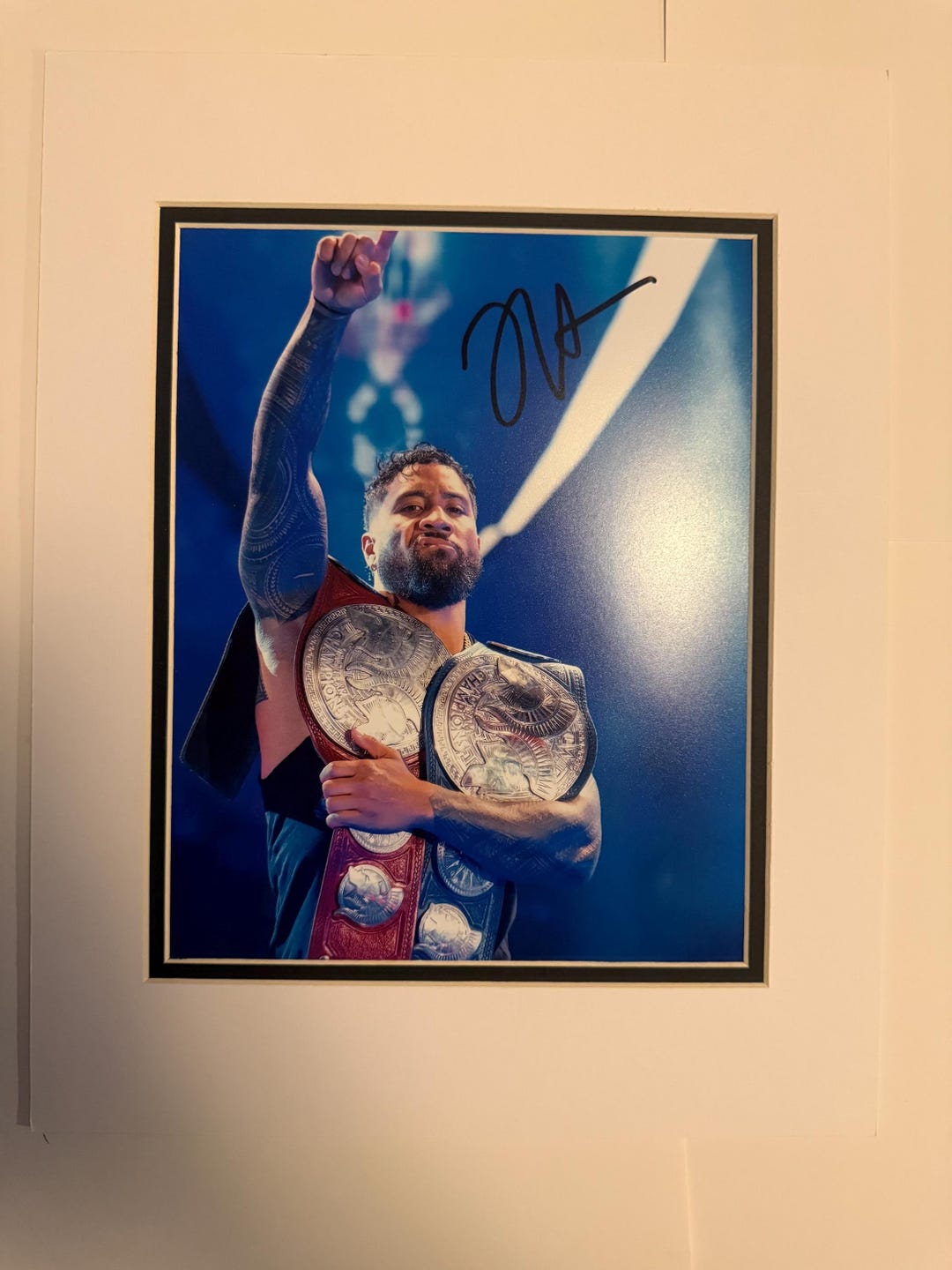 JEY USO Autograph 8X10 Photo Facsimile Matted - Etsy