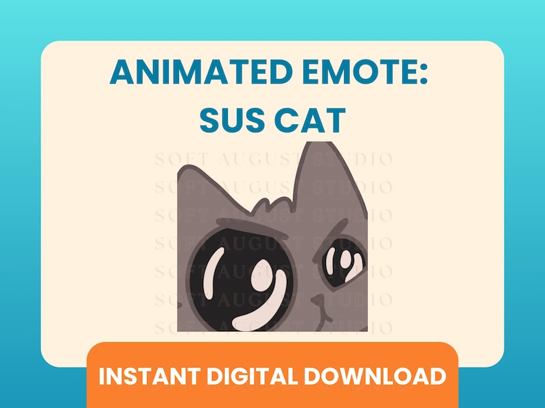 Animated Sus Cat Emote | Twitch | Discord | Youtube | Streaming | Live ...