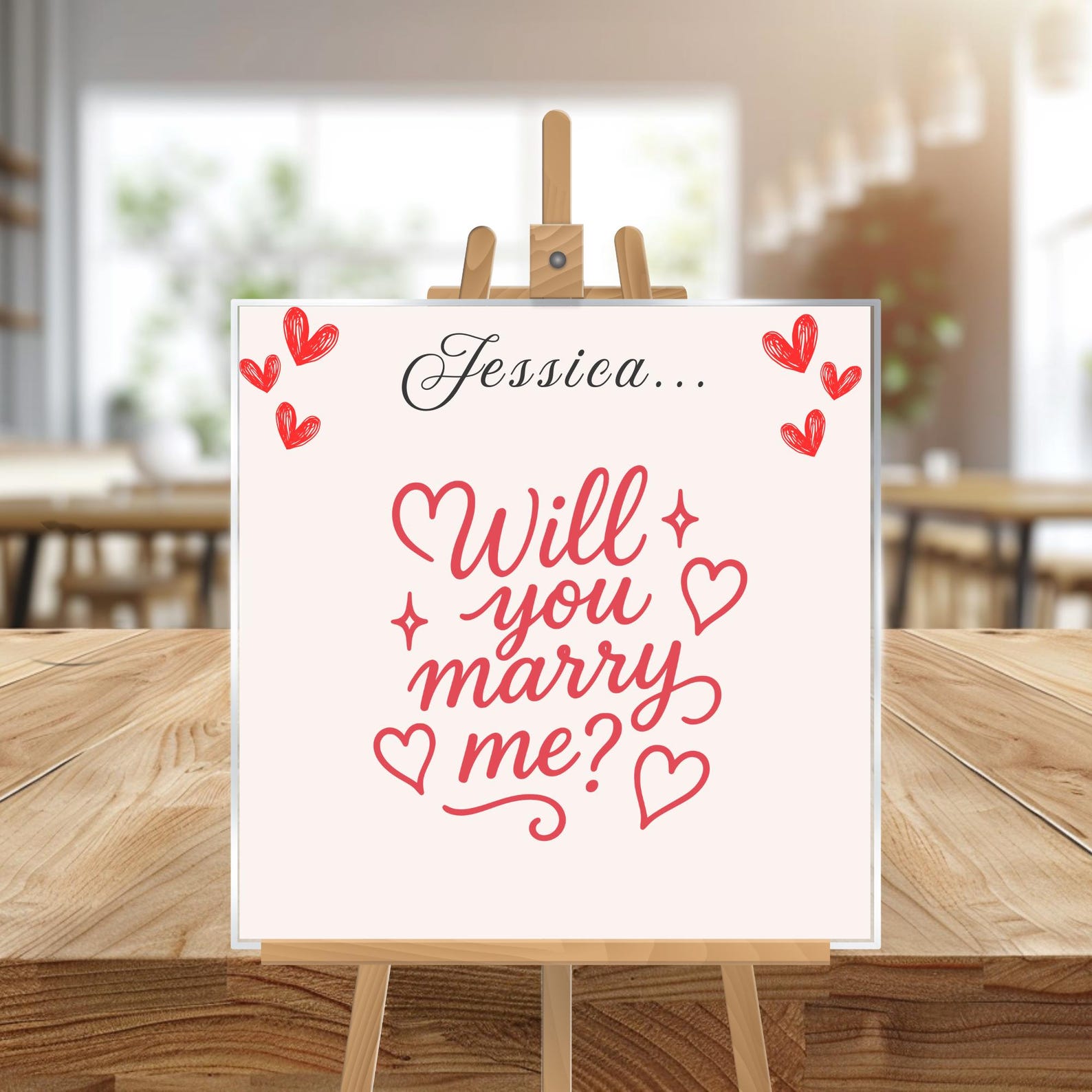 Charming 'will You Marry Me' Proposal Clipart, SVG/PNG Design for ...