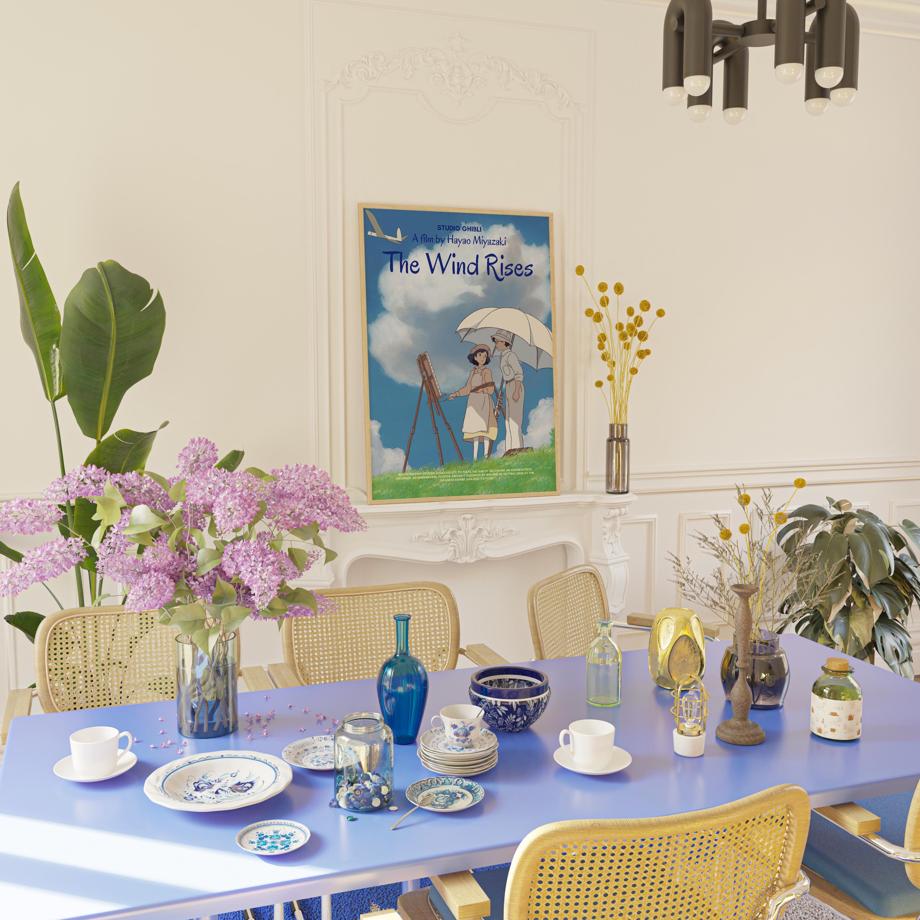 The Wind Rises Poster – Studio Ghibli Wall Art – Hayao Miyazaki Anime ...