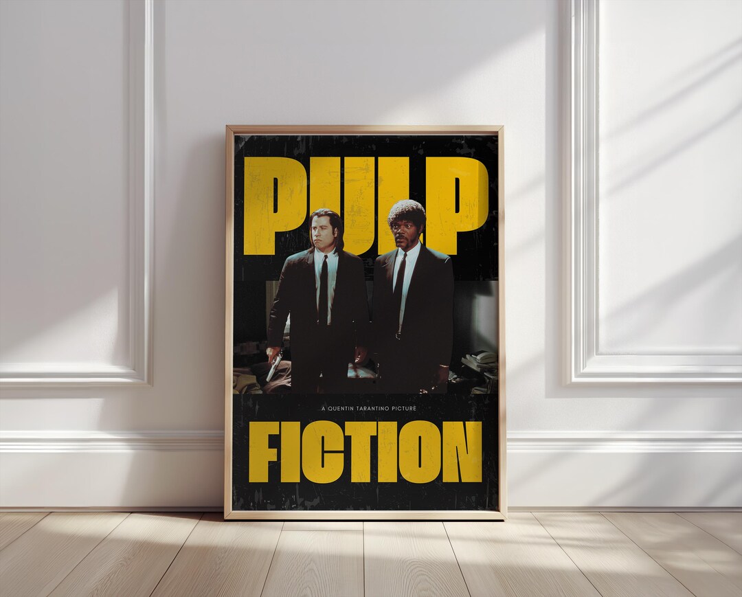 Pulp Fiction Movie Poster – Vintage Quentin Tarantino Art Print – Retro ...