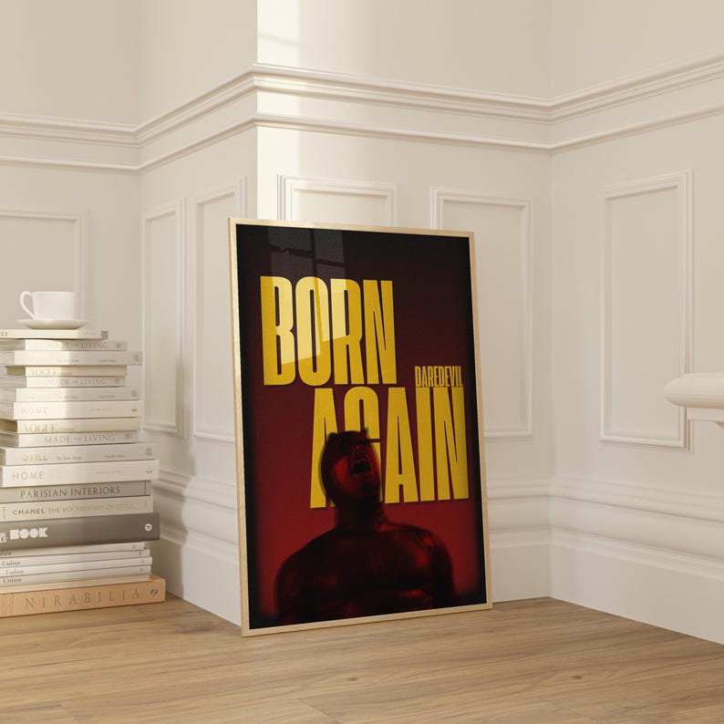 Daredevil Born Again Poster – Marvel Wall Art – Bold Superhero Print ...