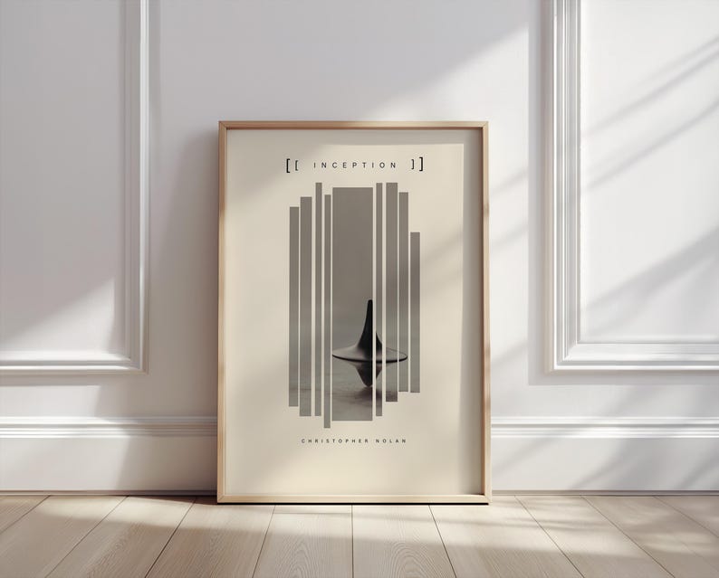 Inception Spinning Top Poster: Minimalist Christopher Nolan Film Art - Etsy