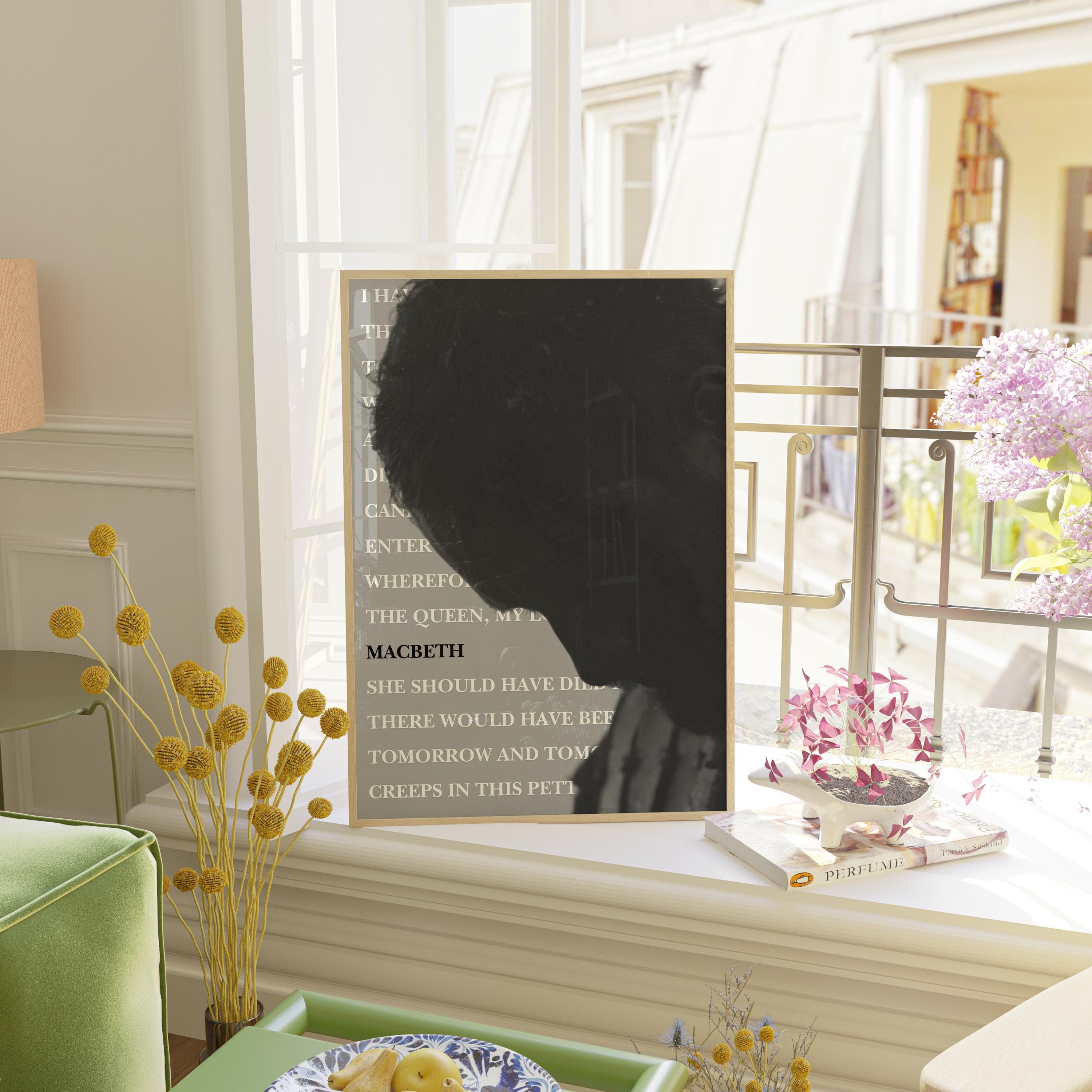 Macbeth Minimalist Movie Poster – Tragic Shakespeare Art Print ...