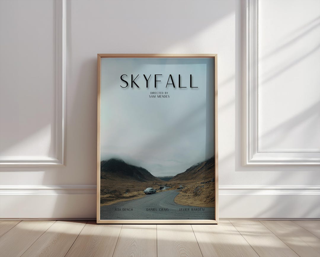 Skyfall Movie Poster - Scenic Bond Artwork - Wall Art Print - James ...