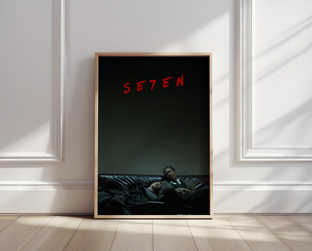 Se7en Movie Poster – David Fincher Wall Art – Crime Thriller Film Print ...