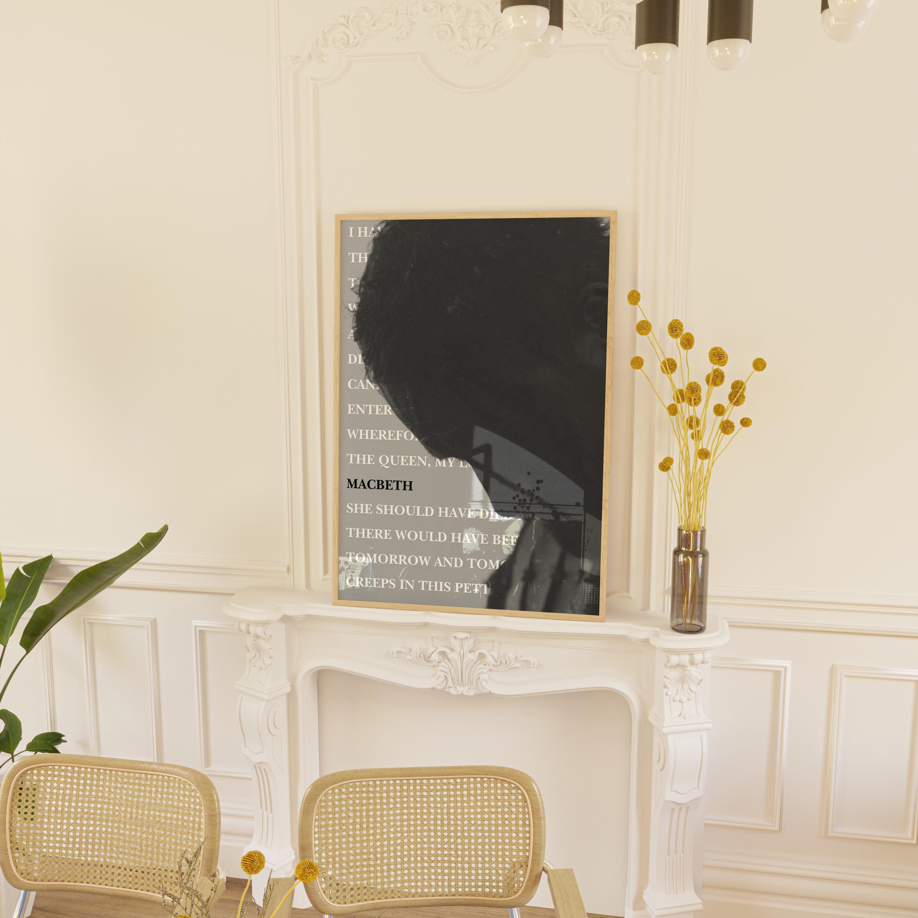 Macbeth Minimalist Movie Poster – Tragic Shakespeare Art Print ...