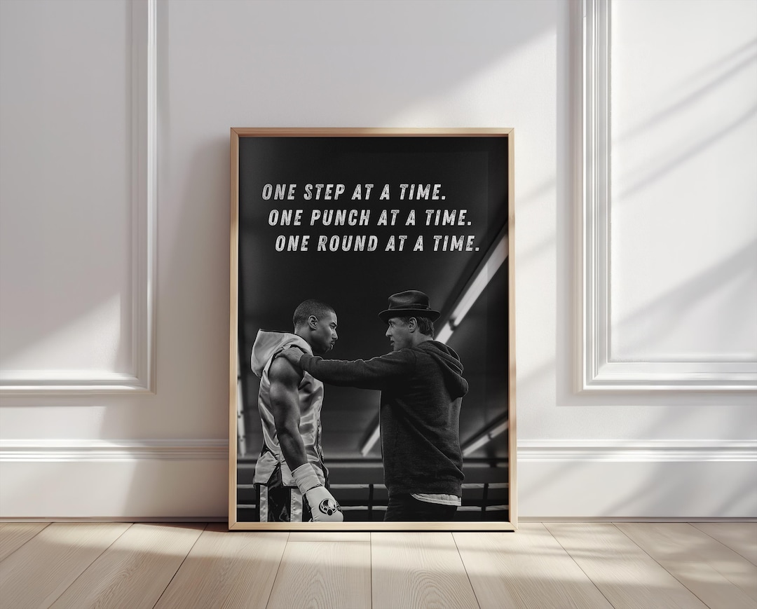 Creed Minimalist Movie Poster – Motivational Boxing Art Print – Rocky ...