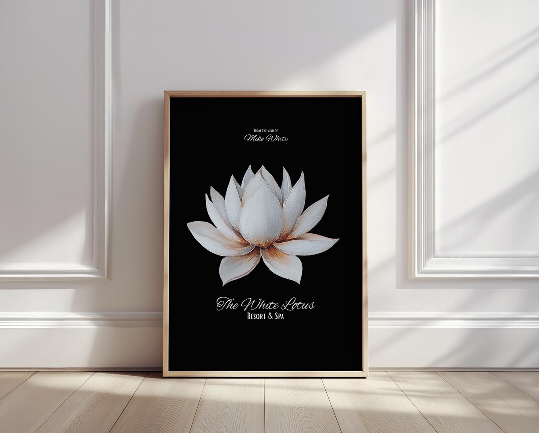 The White Lotus Poster – Minimalist Wall Art – Modern TV Show Print ...
